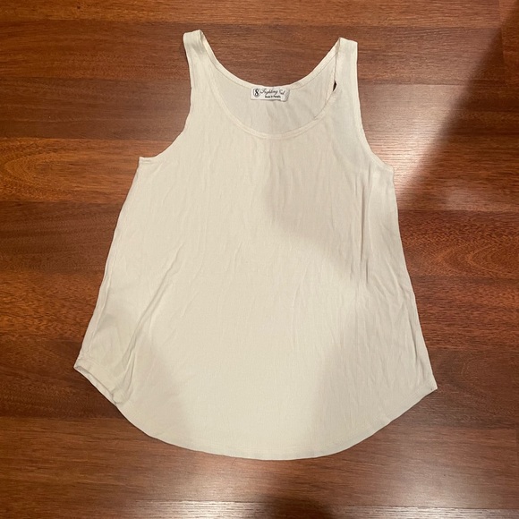 Fighting Eel | Tops | Fighting Eel Basic Ribbed Knit White Tank Top Medium | Poshmark
